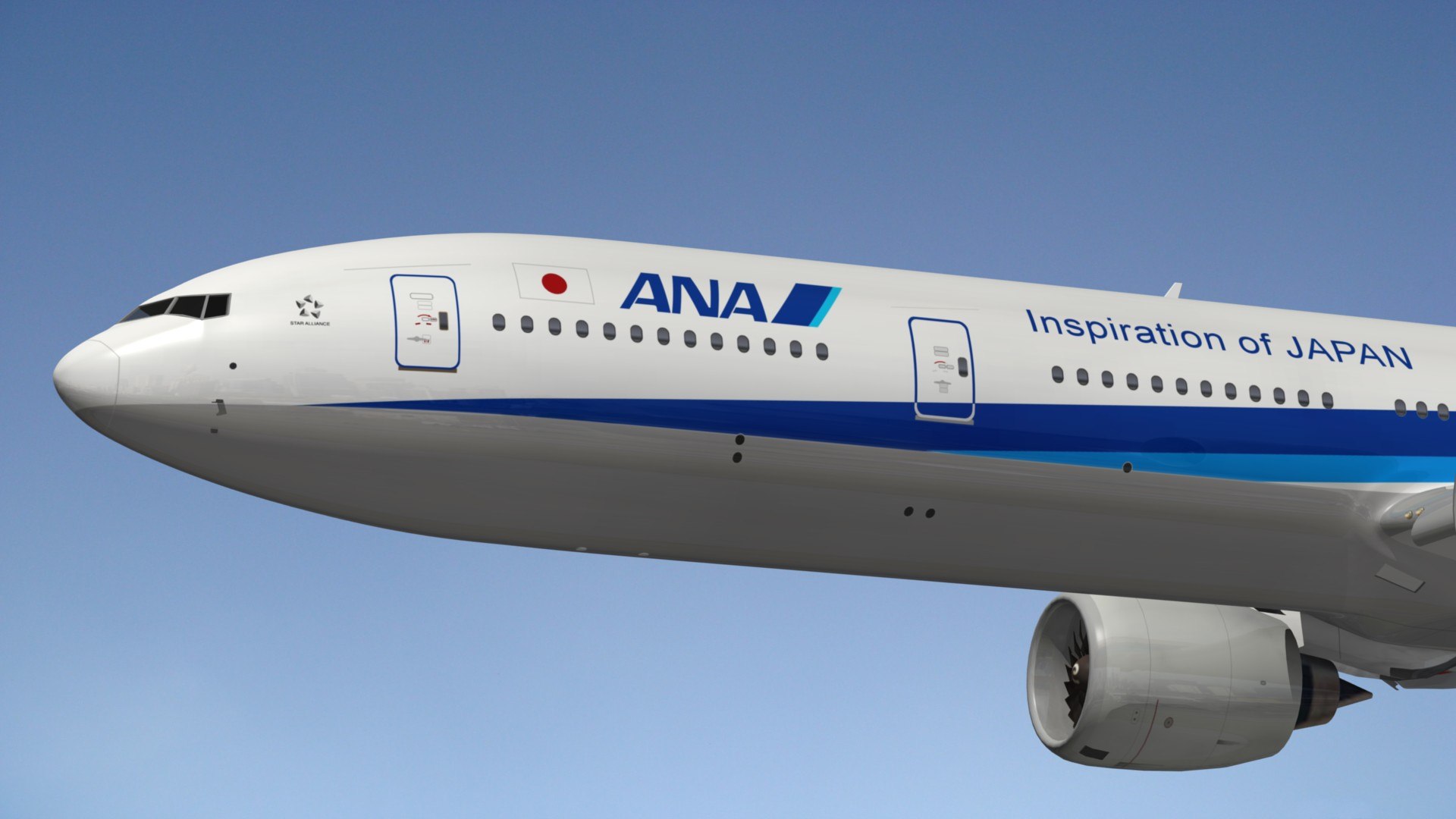 Boeing 777 Ana Airways Model - TurboSquid 1654375
