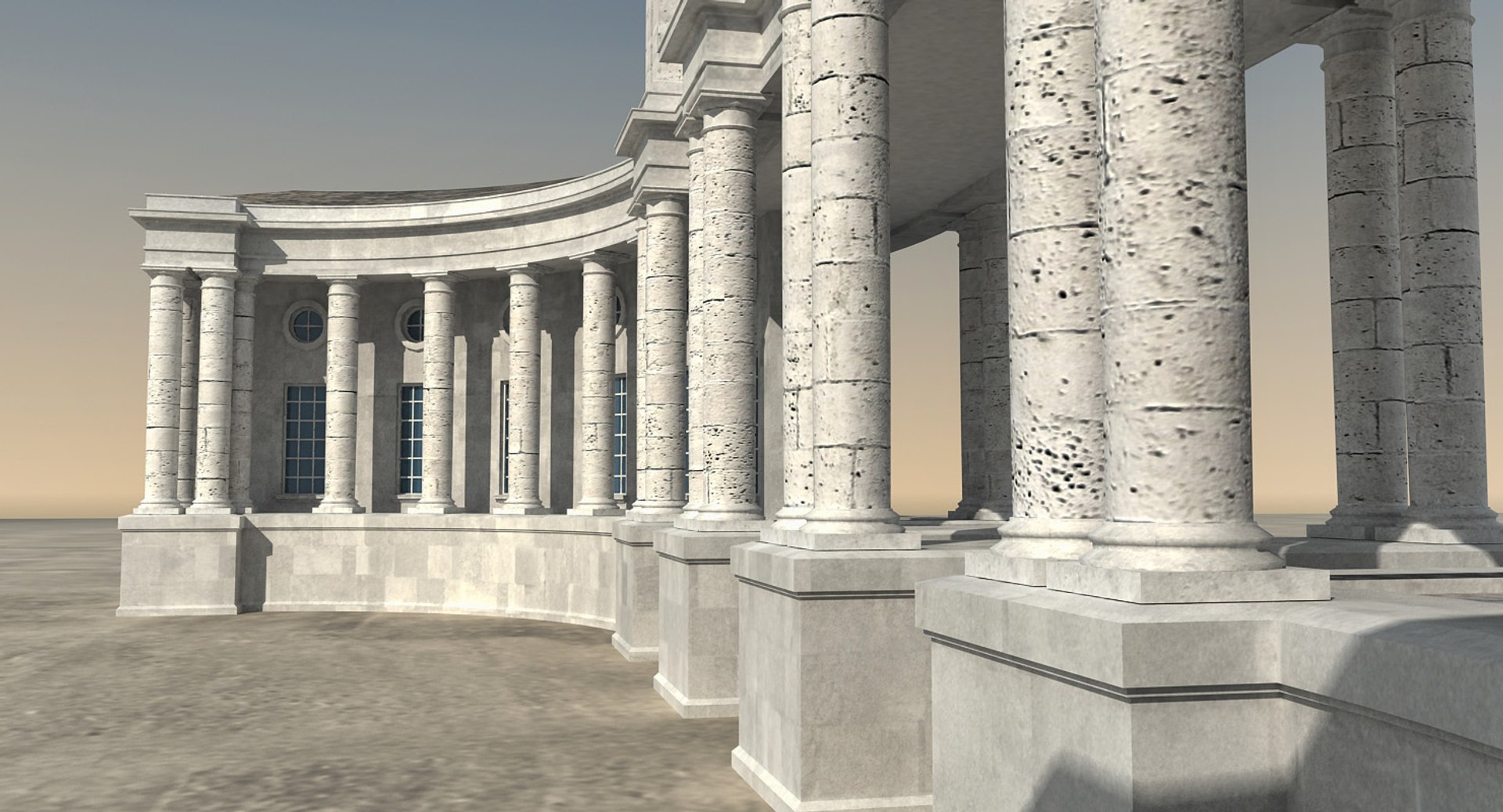 Temple building model - TurboSquid 1256593