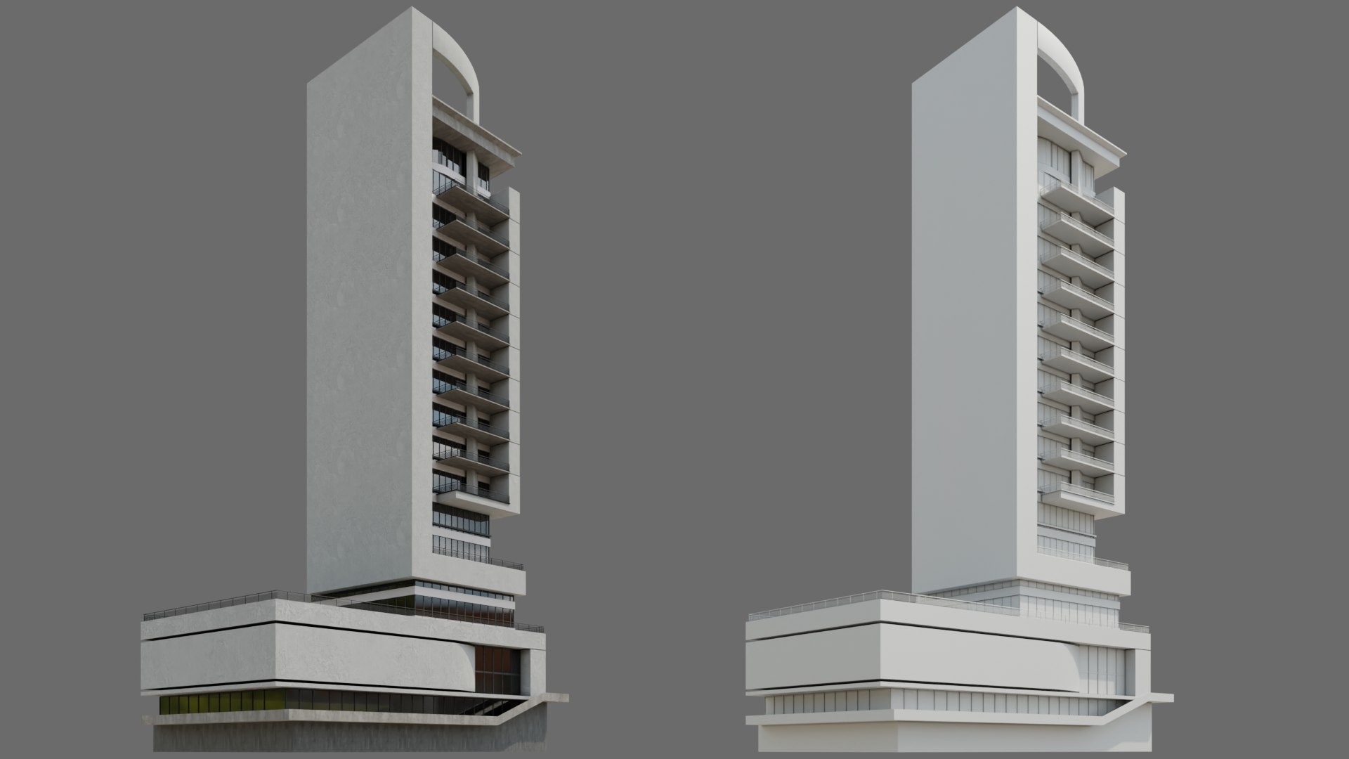 3D Model High-Rise Building - TurboSquid 2028968
