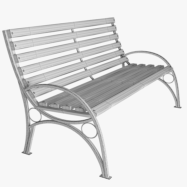 Bench 3D model - TurboSquid 1254663