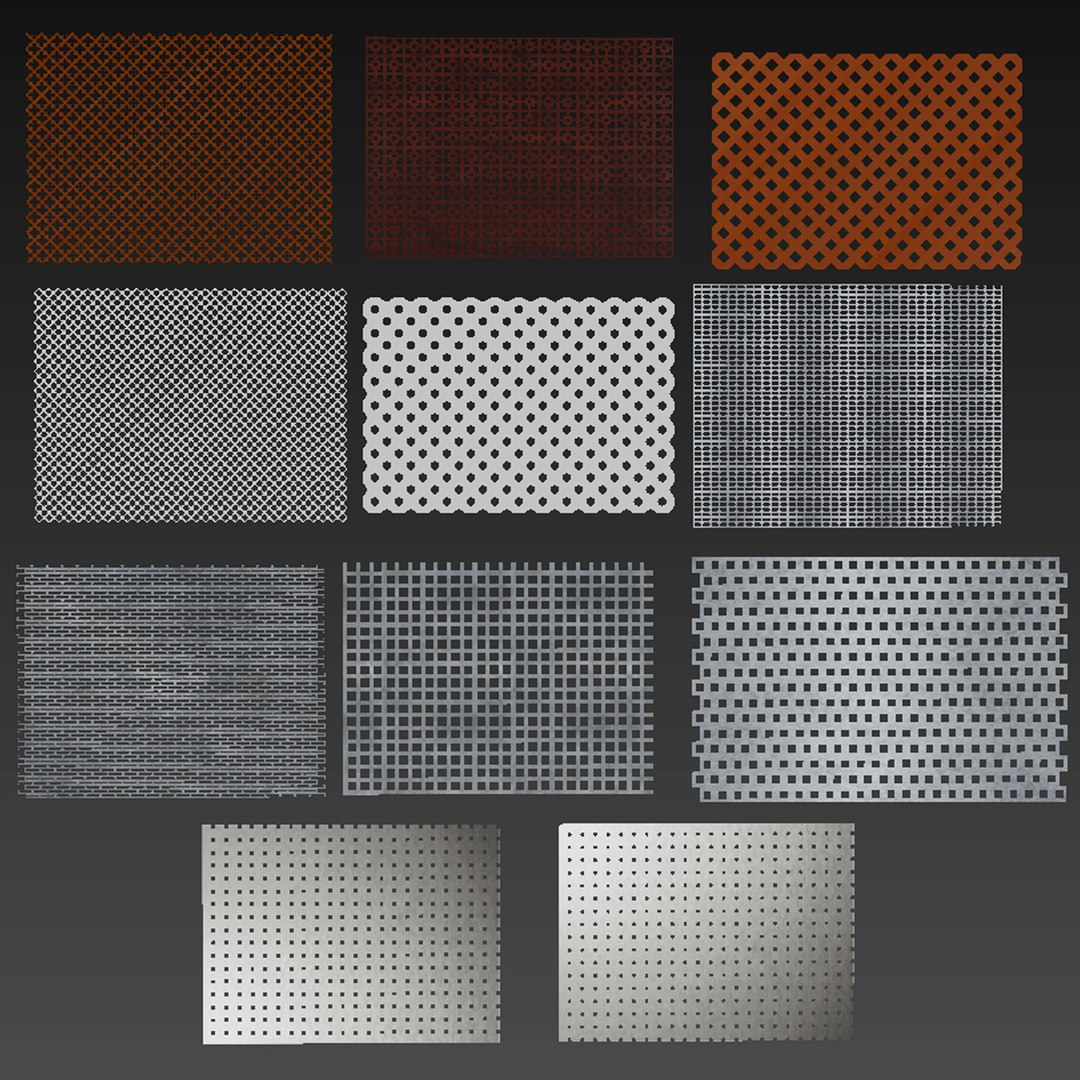 Perforated Panels Rg Rv Model - TurboSquid 1371798