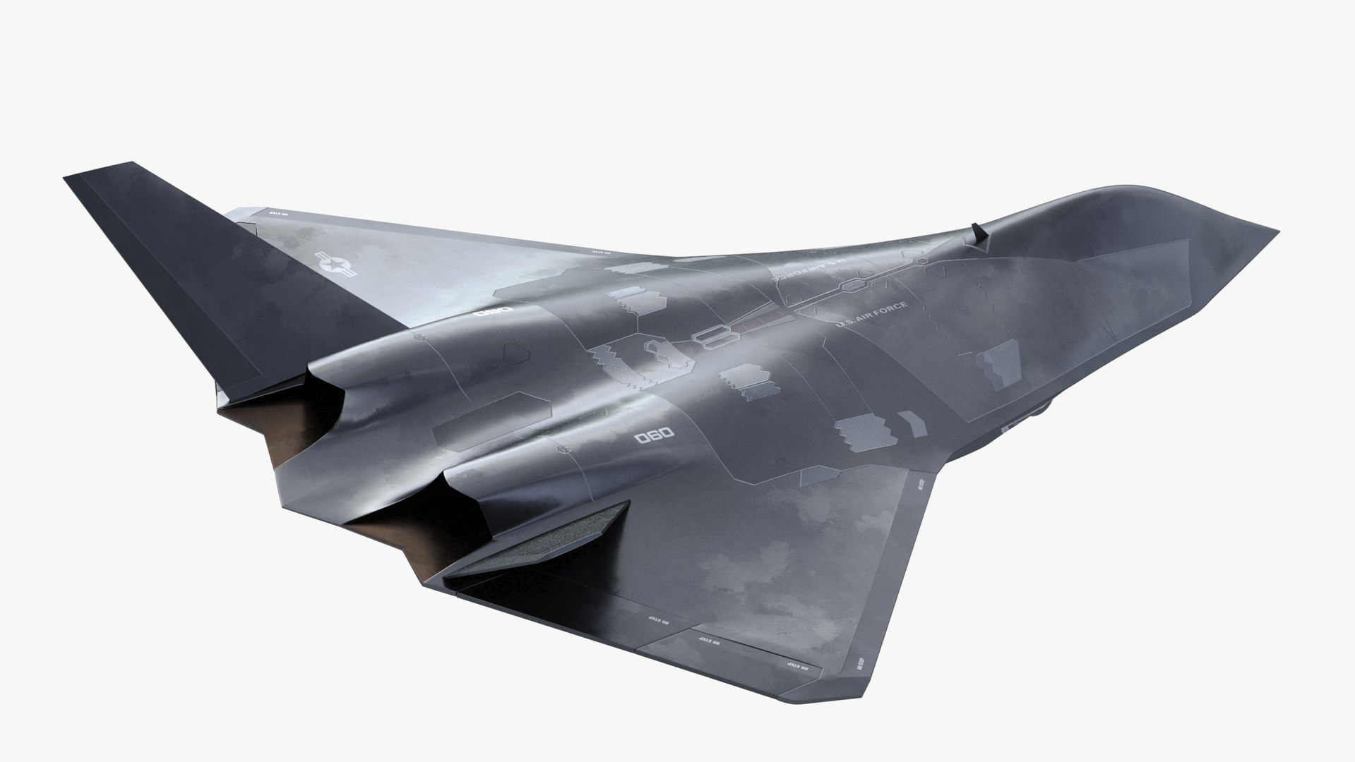 3D Future Drone Jet Fighter Concept 2050 Model - TurboSquid 1815804