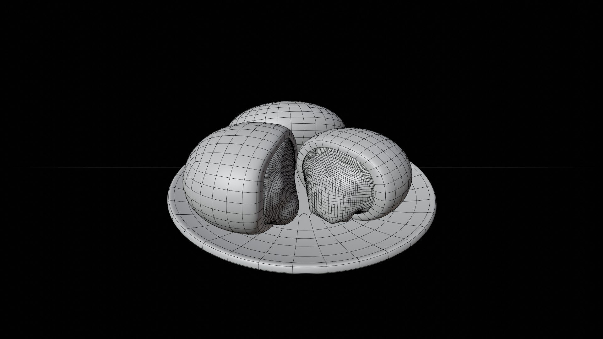 Mochi Ice Cream Illustration 3D Model - TurboSquid 2235478