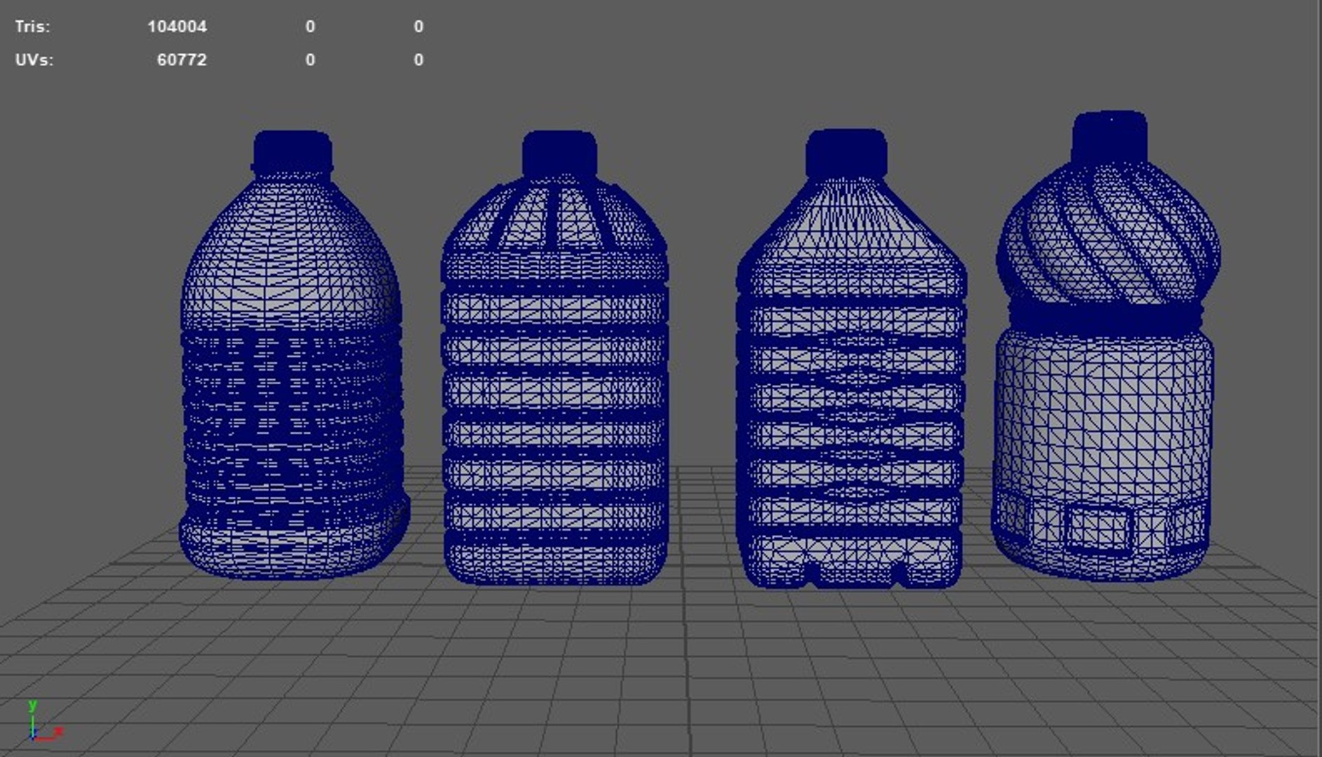 Bottle Low-poly 3D Model 3D - TurboSquid 2332966