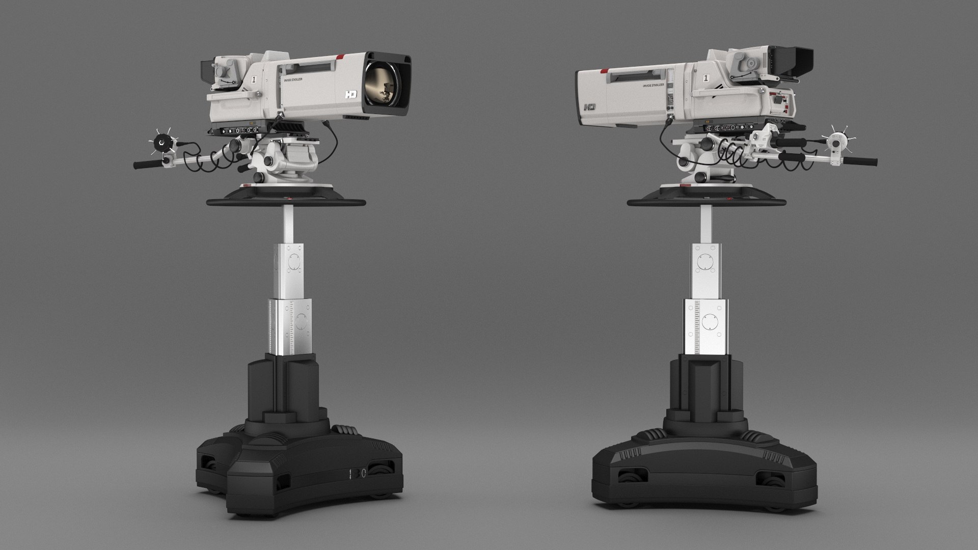 3D Model Studio Broadcast Television Camera - TurboSquid 2382431