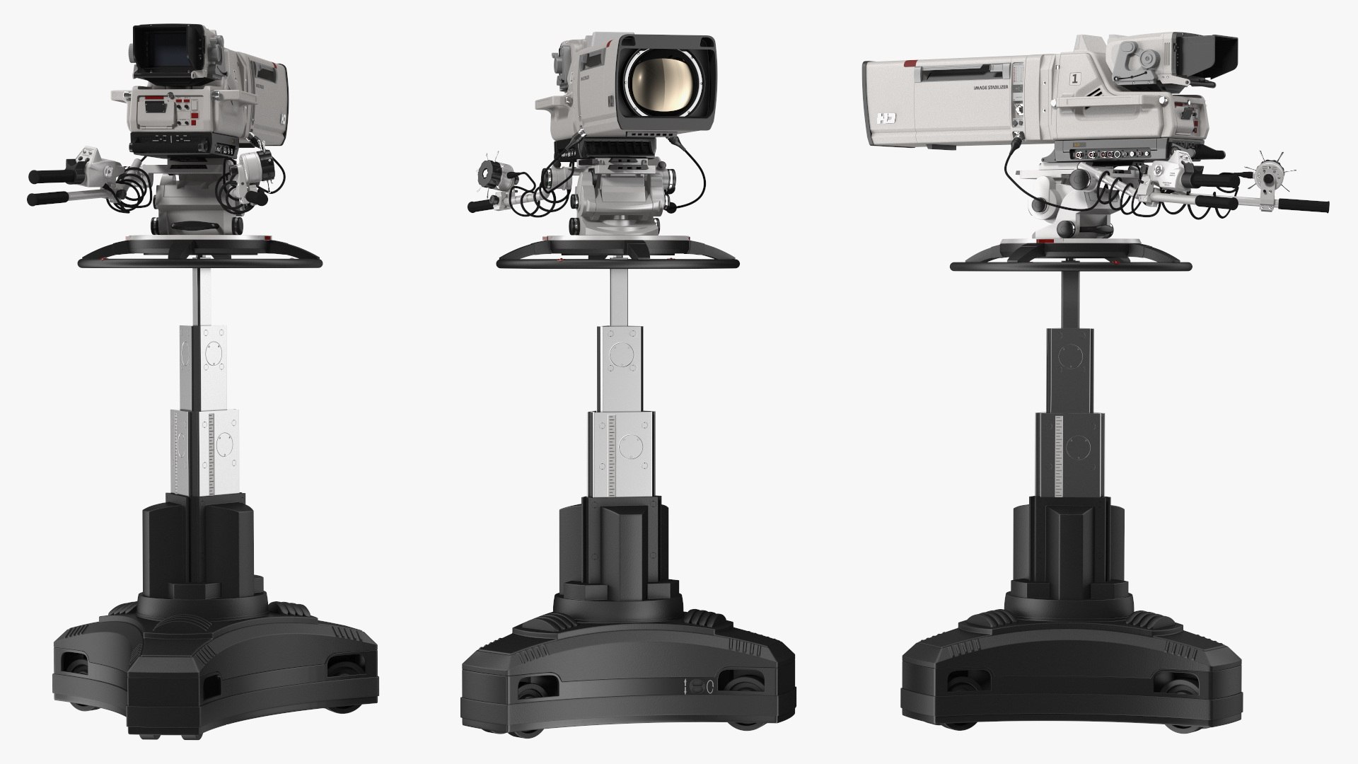 3D Model Studio Broadcast Television Camera - TurboSquid 2382431