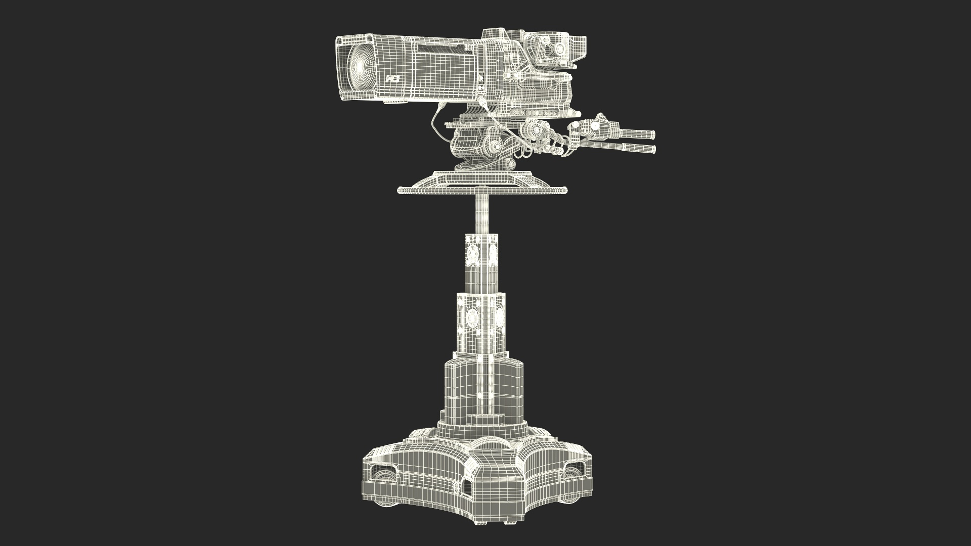 3D Model Studio Broadcast Television Camera - TurboSquid 2382431
