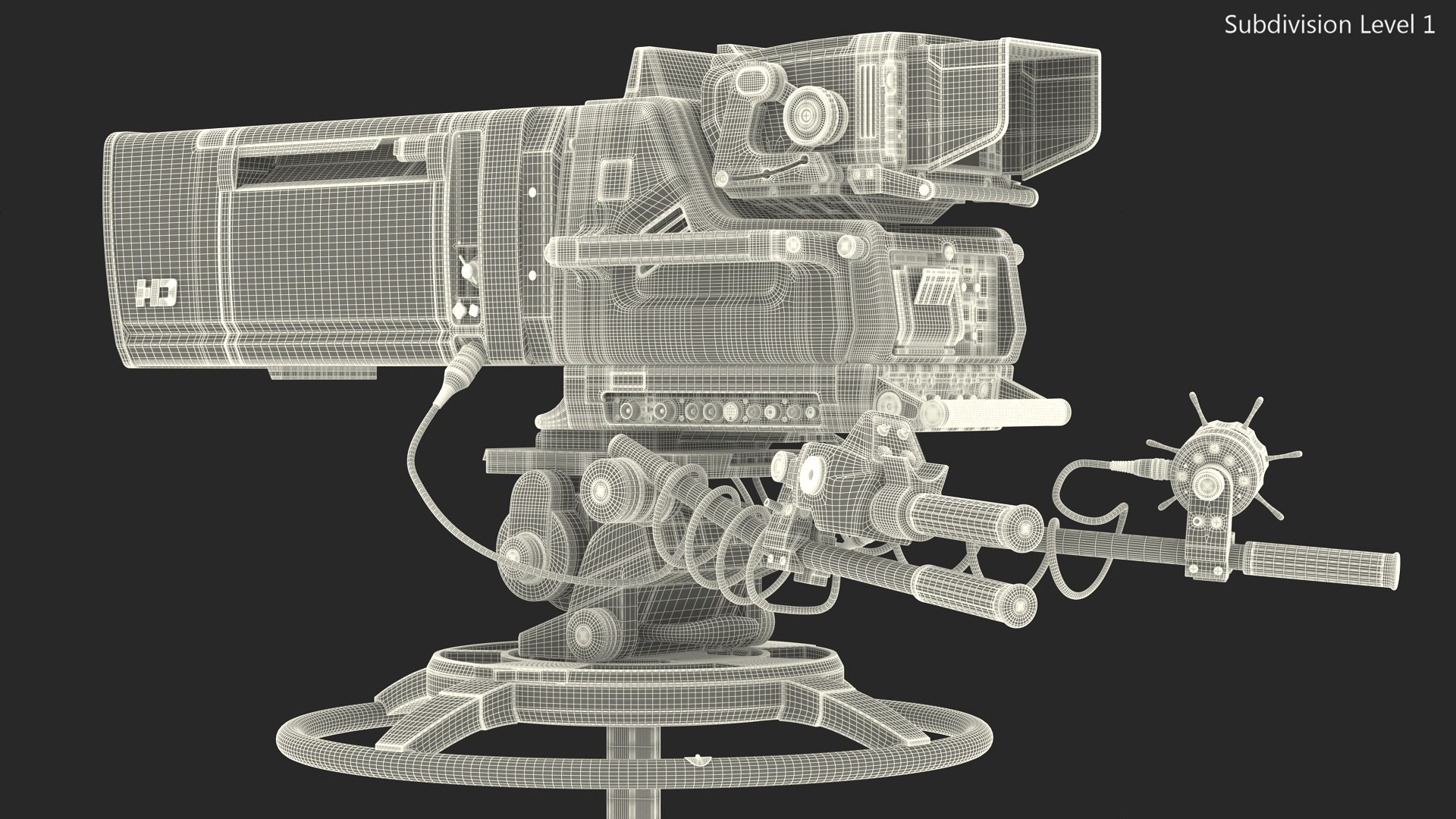 3D Model Studio Broadcast Television Camera - TurboSquid 2382431