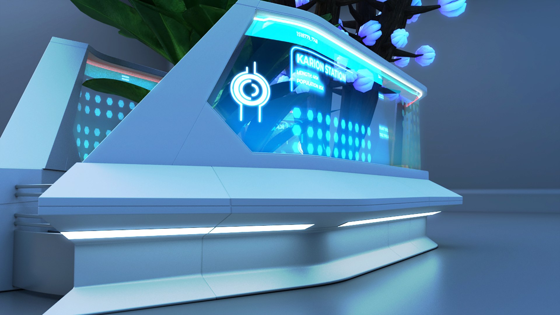 3D model Sci-Fi tree plant decoration - TurboSquid 1860016