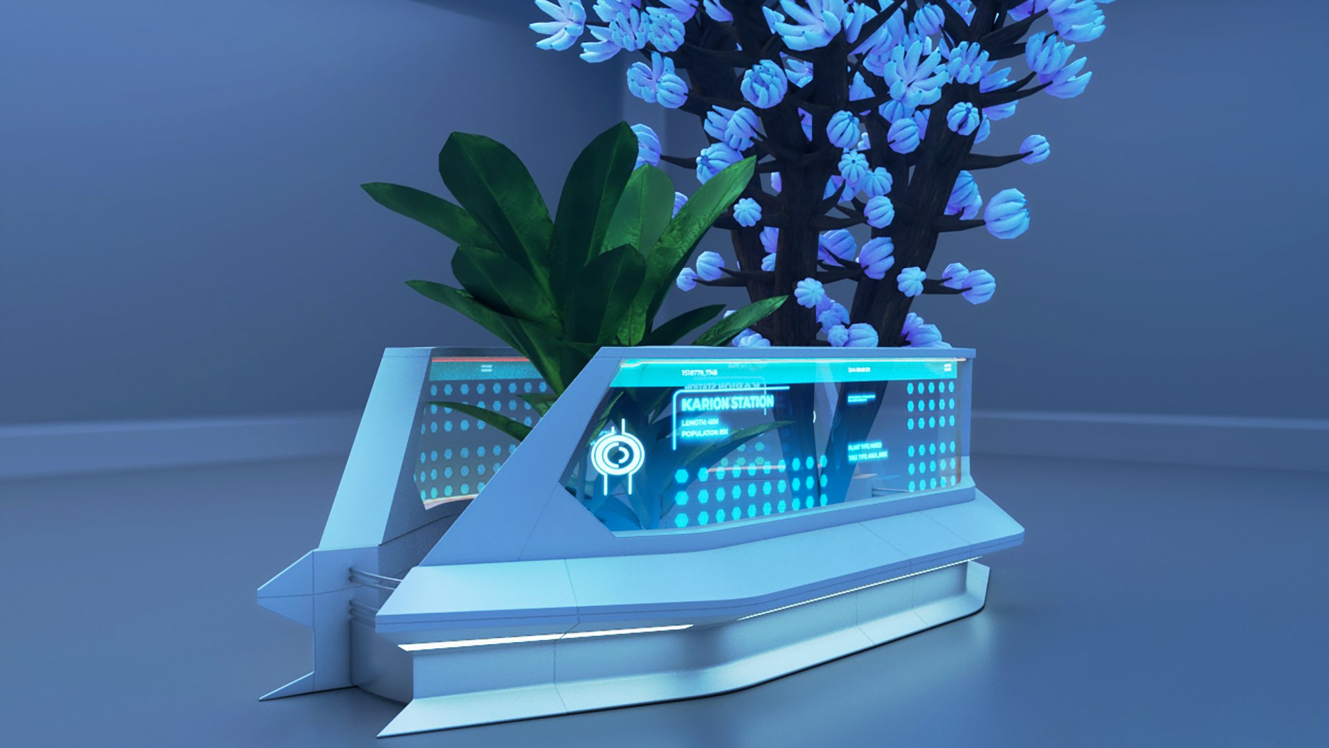 3D model Sci-Fi tree plant decoration - TurboSquid 1860016