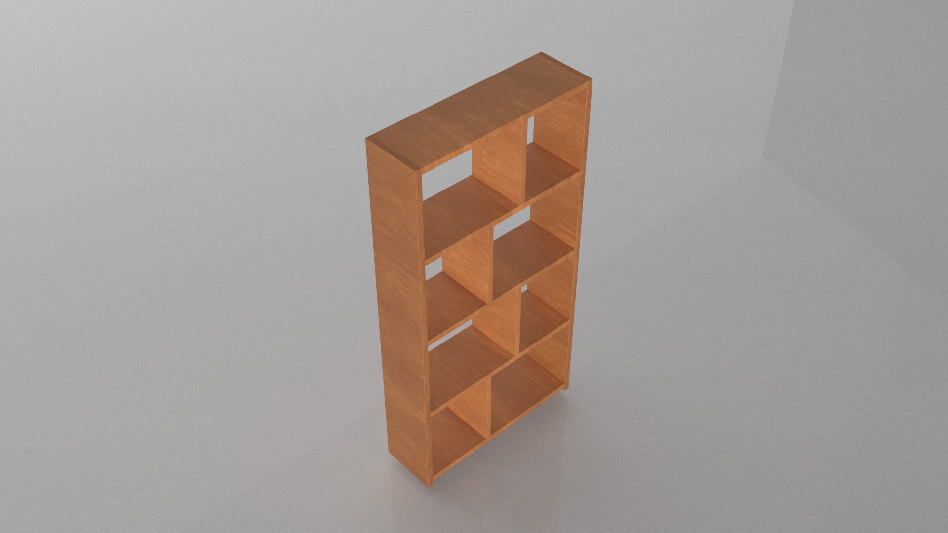 3D Wooden Book Shelf - TurboSquid 2188180