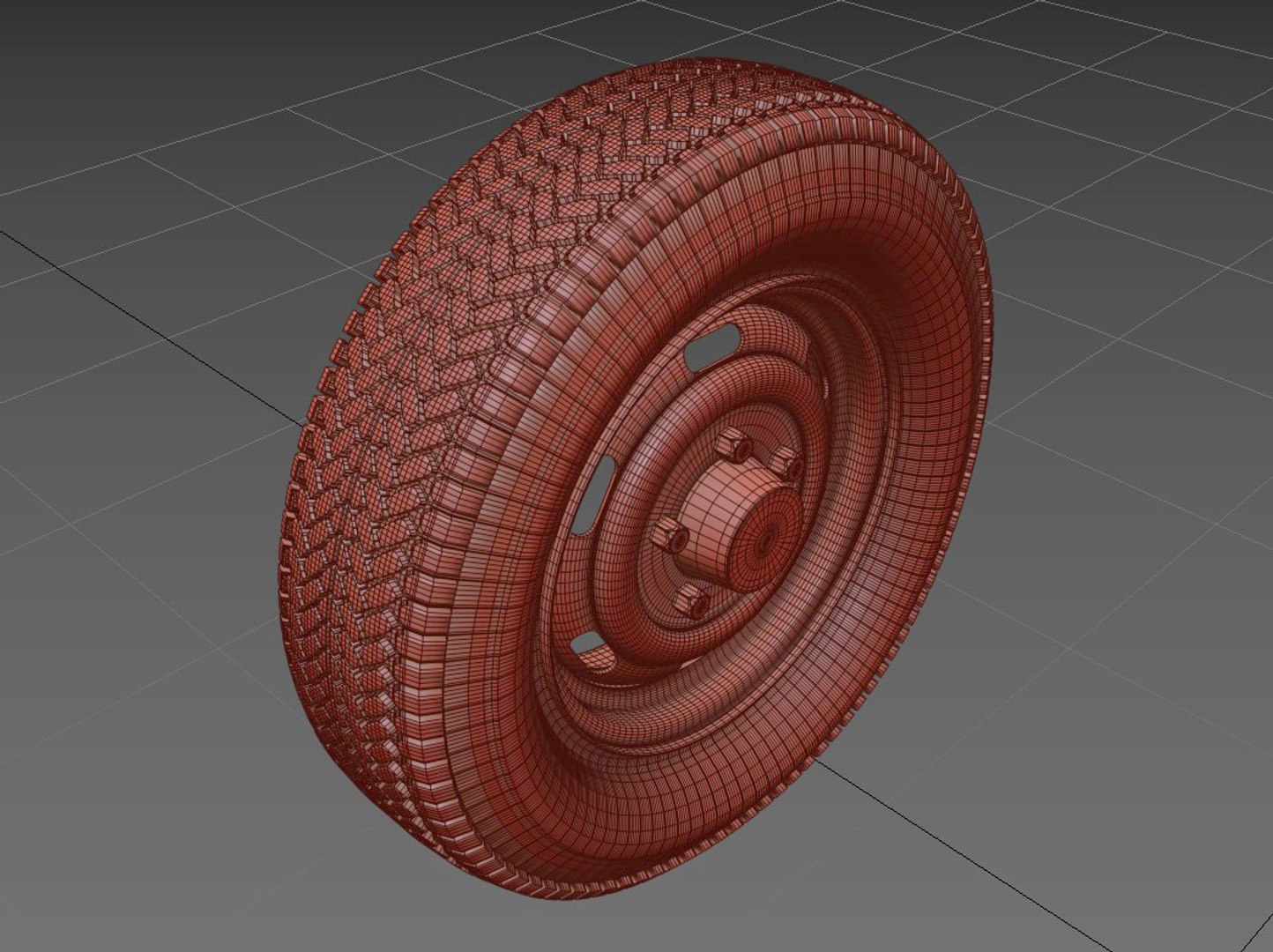 Free 3D Car Wheel Model - TurboSquid 1400006