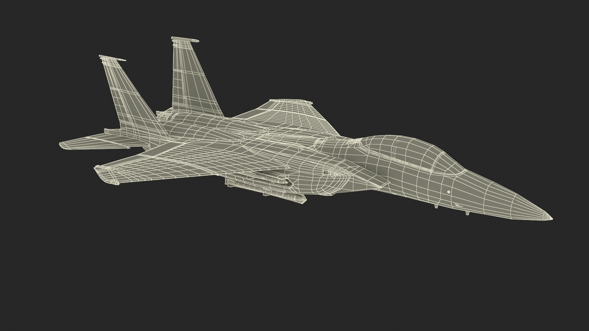 F-15SE Silent Eagle Fighter With Pilot In Flight Battle Position Model - TurboSquid 2321614