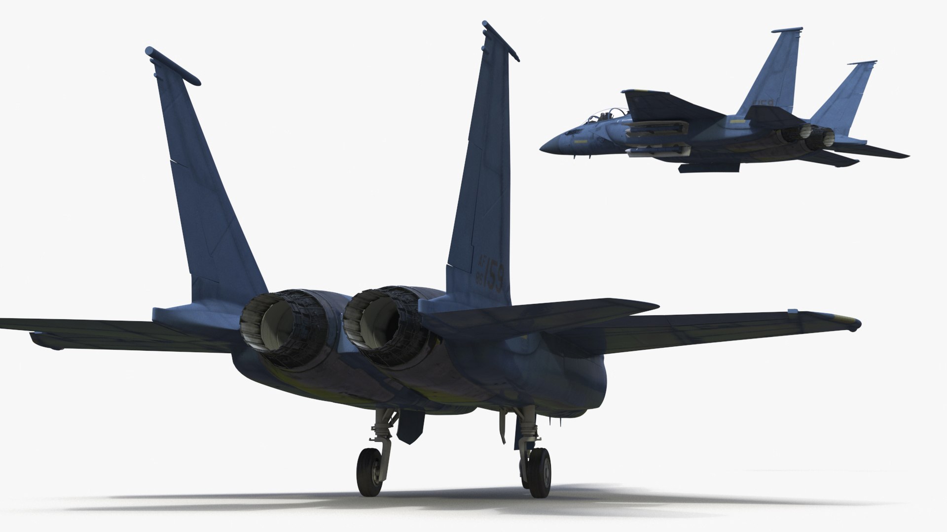 F-15SE Silent Eagle Fighter With Pilot In Flight Battle Position Model - TurboSquid 2321614