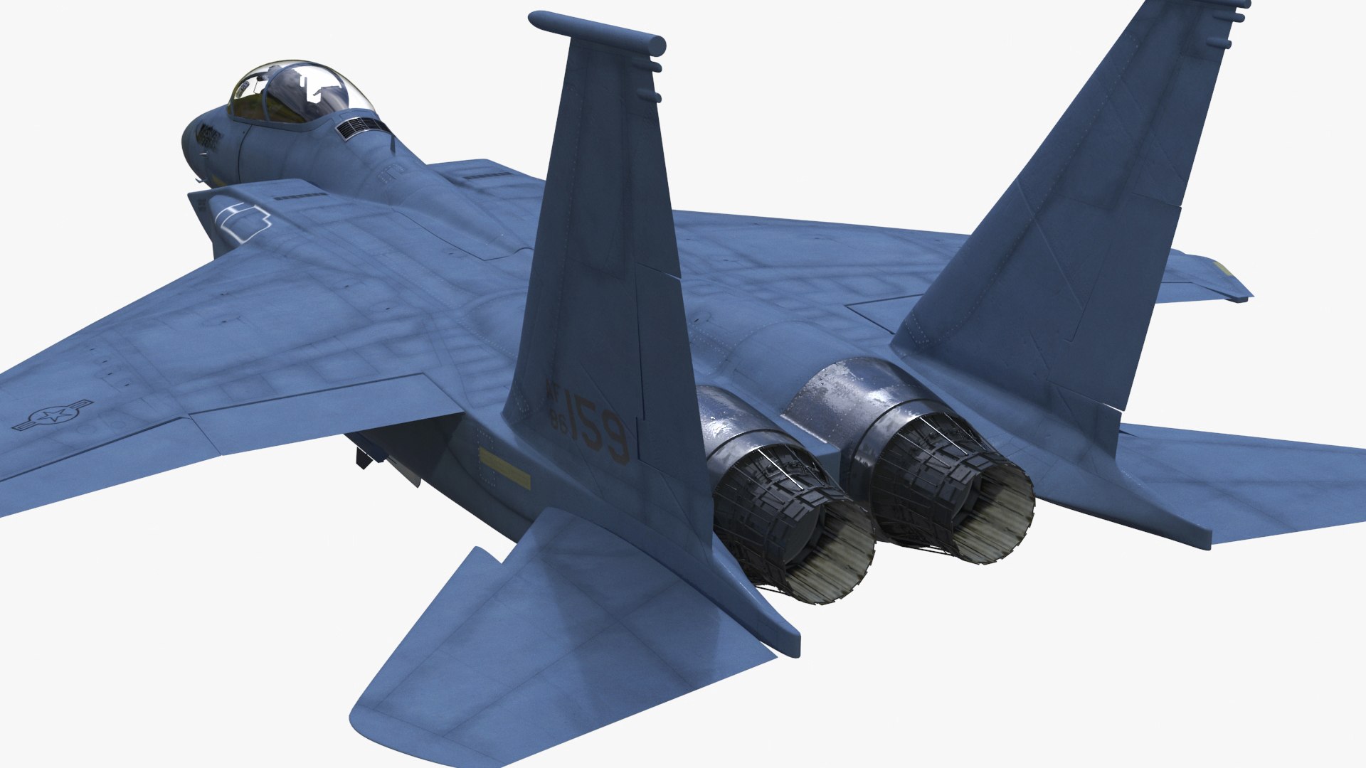 F-15SE Silent Eagle Fighter With Pilot In Flight Battle Position Model - TurboSquid 2321614