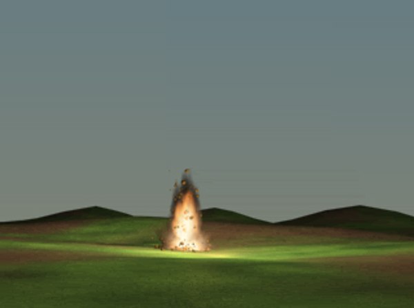 3d model mortar explosion