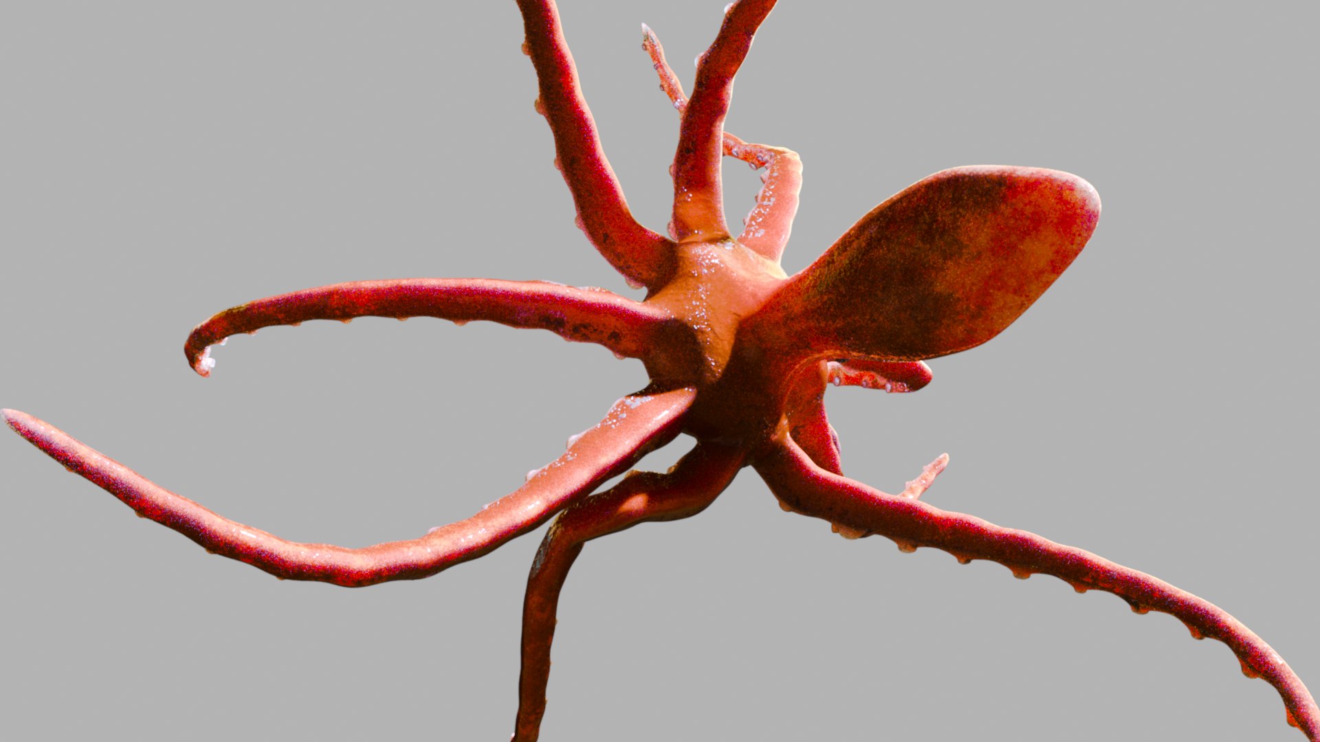 3D Red Alien Squid Rig Model - TurboSquid 2289785