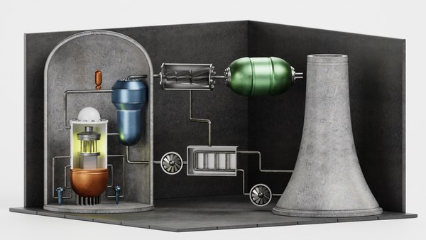 modelo 3d Reactor nuclear - Planta eléctrica isométrica - TurboSquid ...