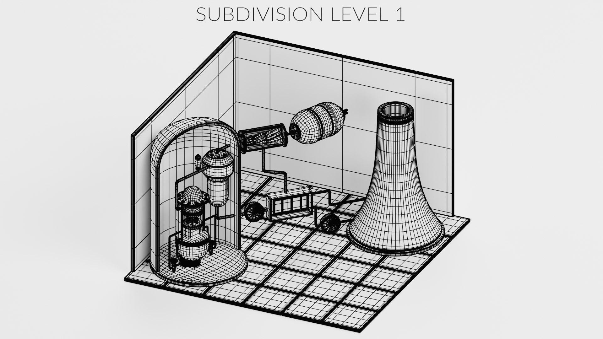 3D Model Nuclear Reactor - Power Plant Isometric - TurboSquid 2368029