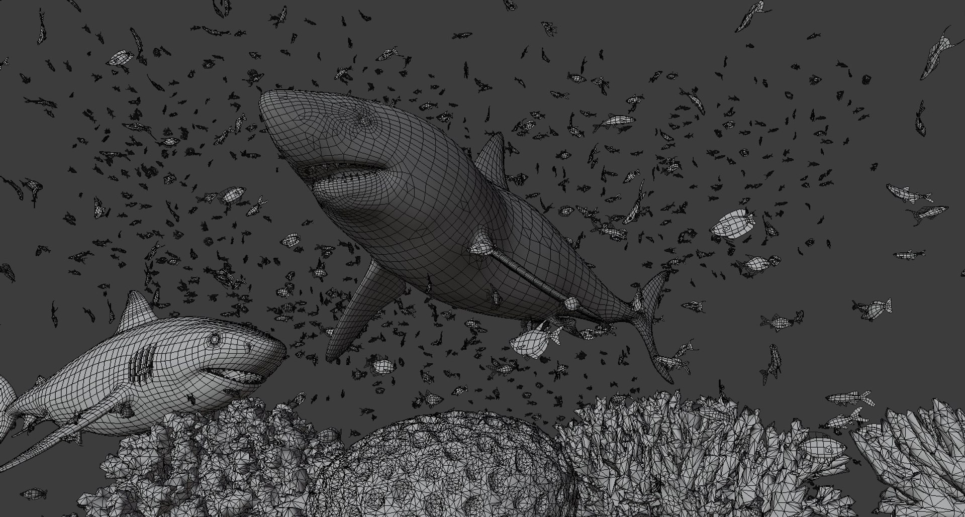 Diving with Sharks 3D model - TurboSquid 1775559