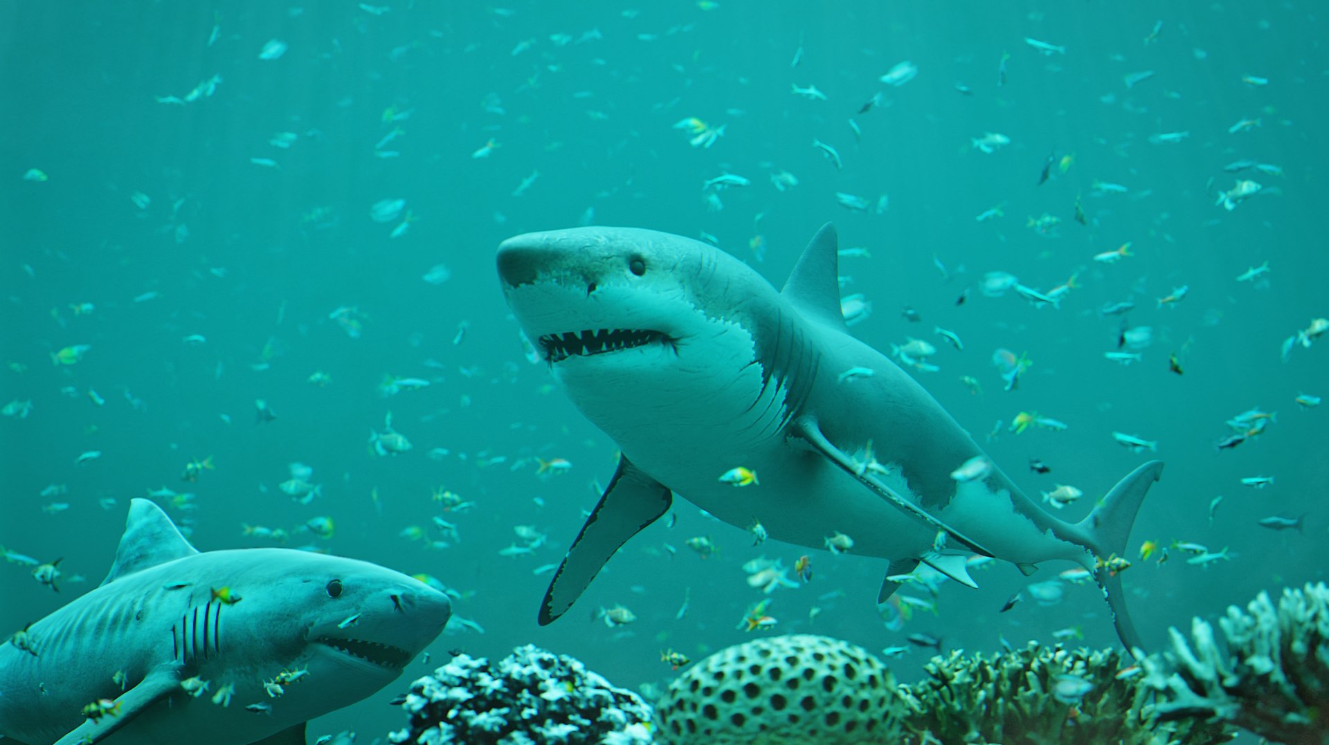Diving with Sharks 3D model - TurboSquid 1775559