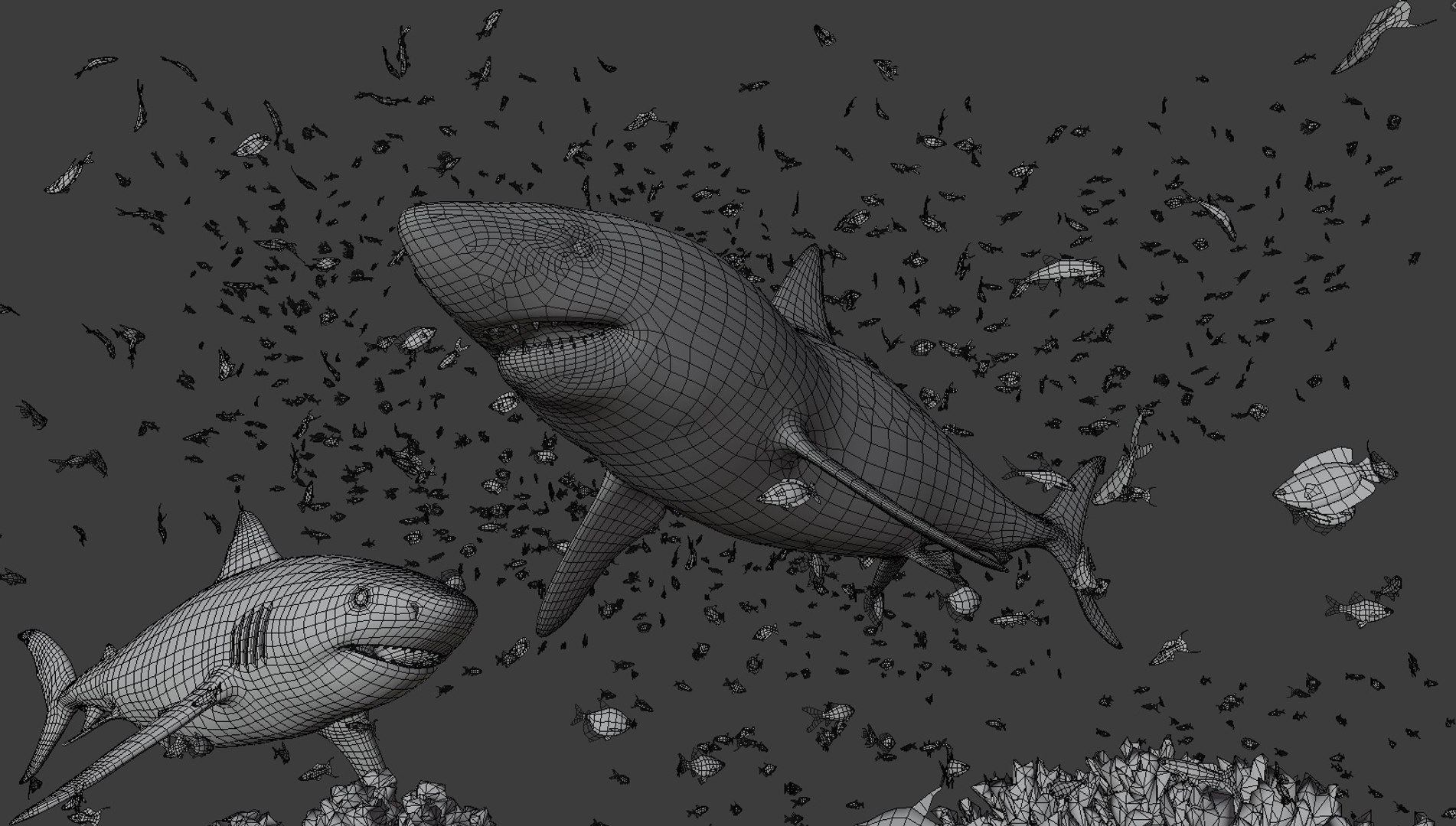 Diving with Sharks 3D model - TurboSquid 1775559
