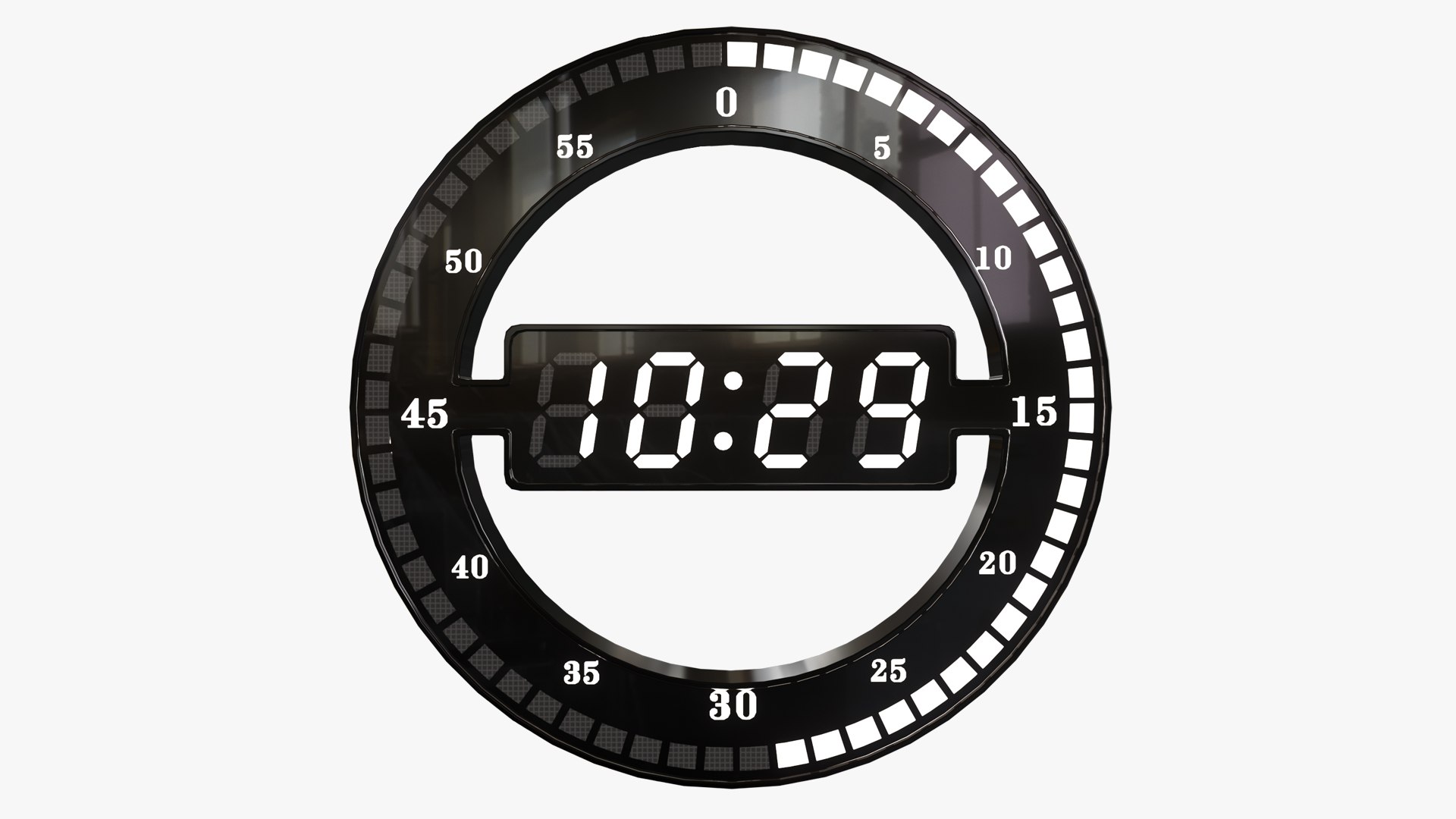 LED Ring Wall Clock Model - TurboSquid 1822654