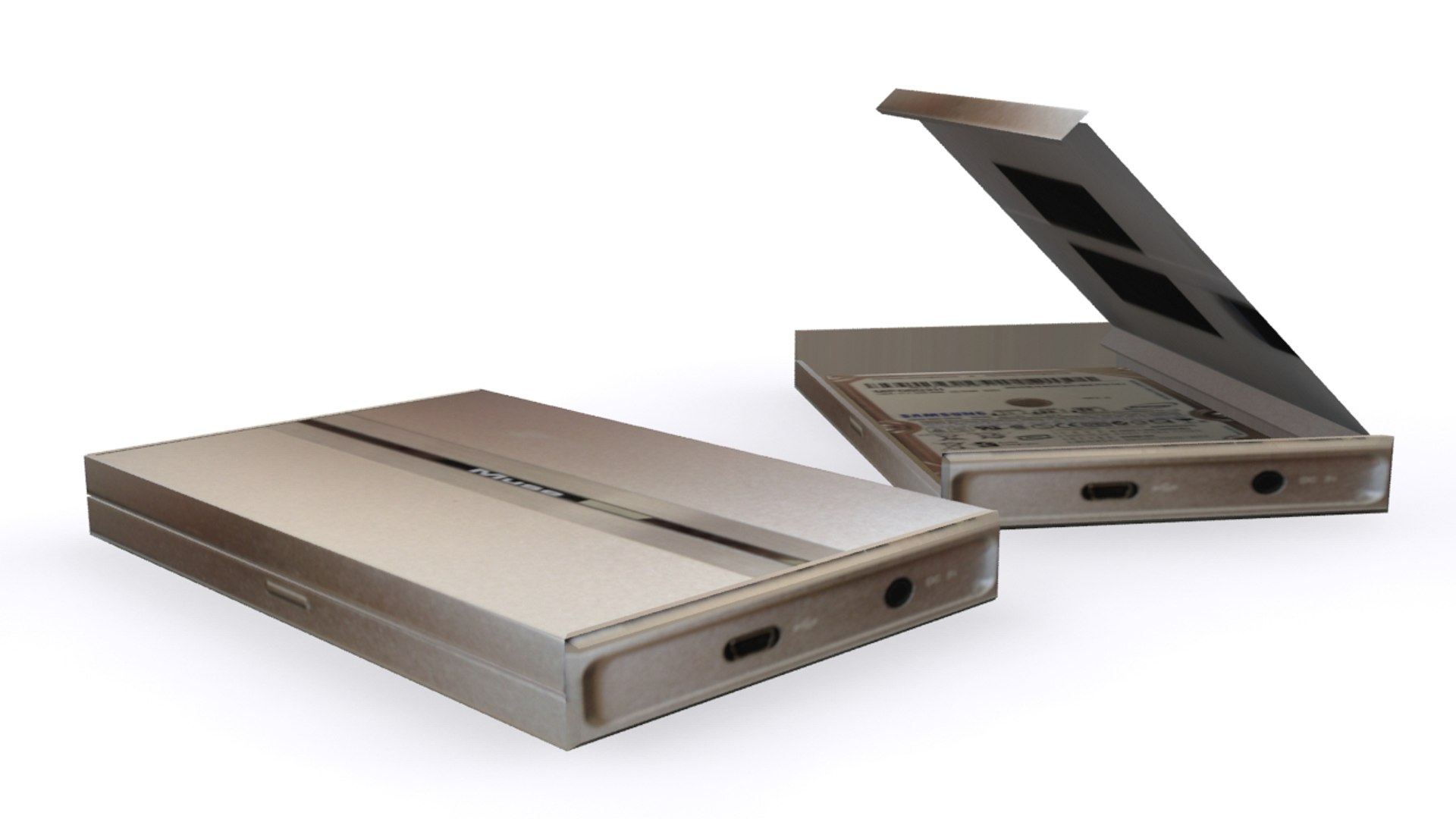 3d Model External Hard Disk