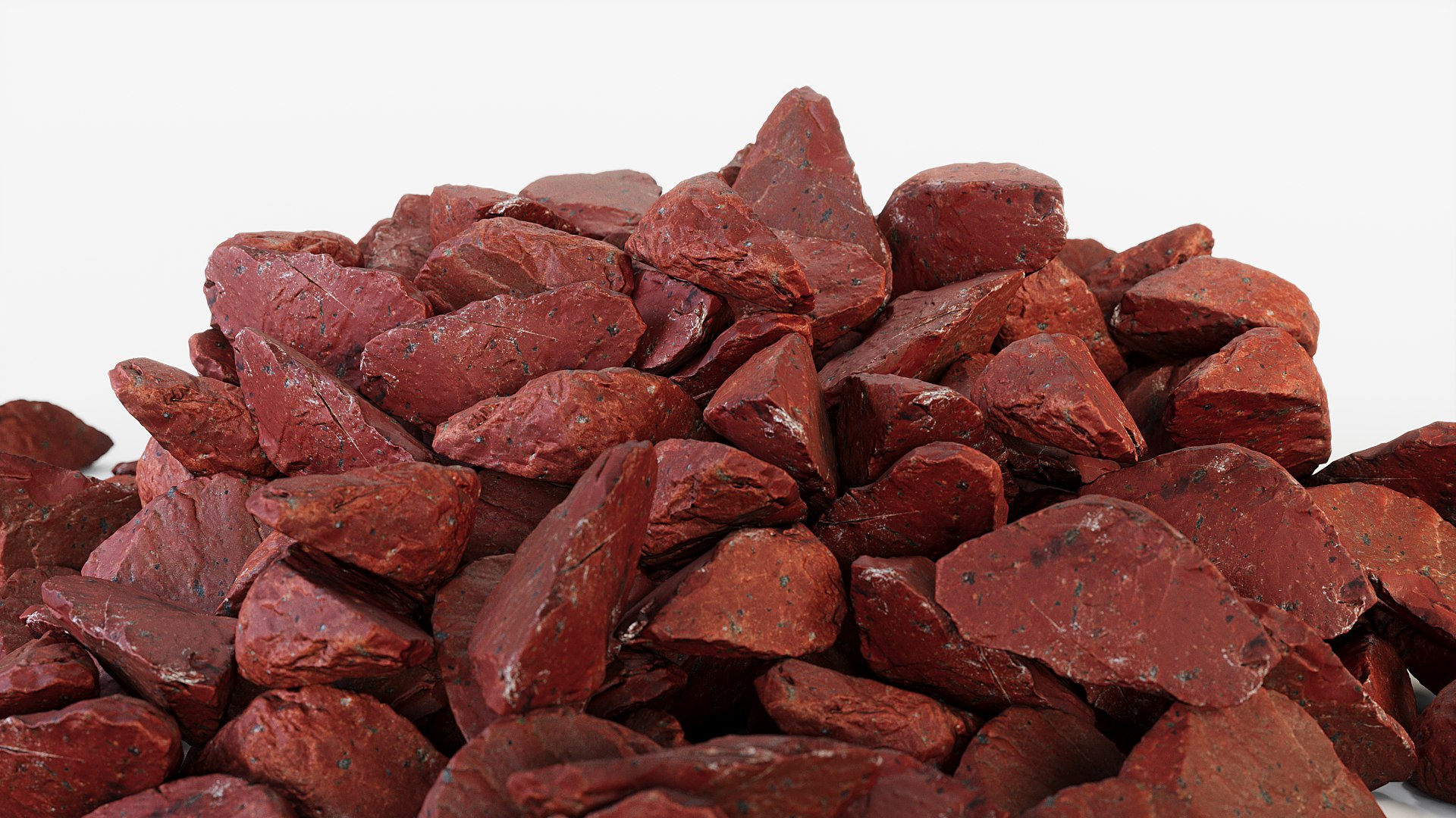 3D Model Small Red Stone - TurboSquid 2002446