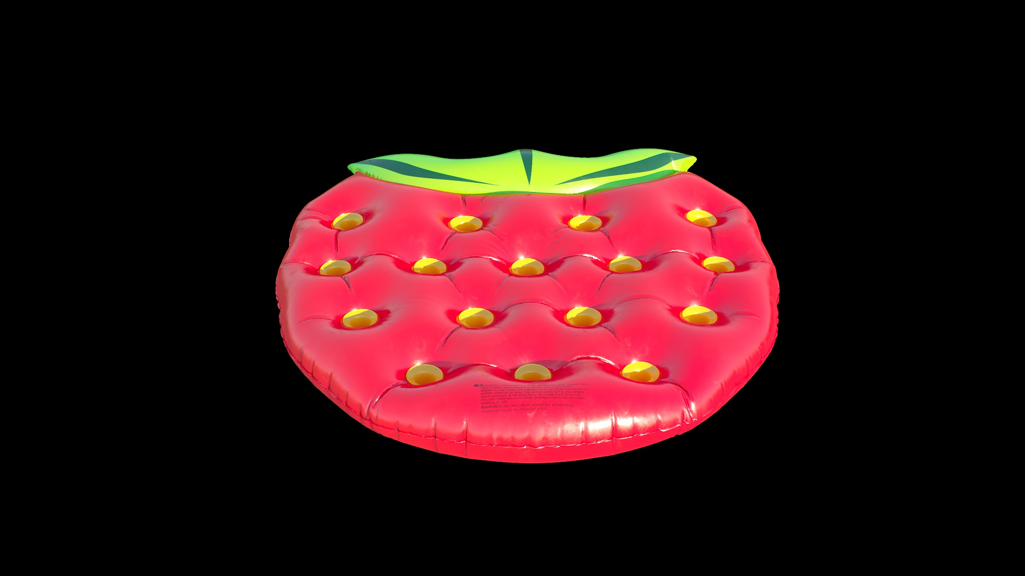 Inflatable strawberry swimming pool float 3D model - TurboSquid 1774072