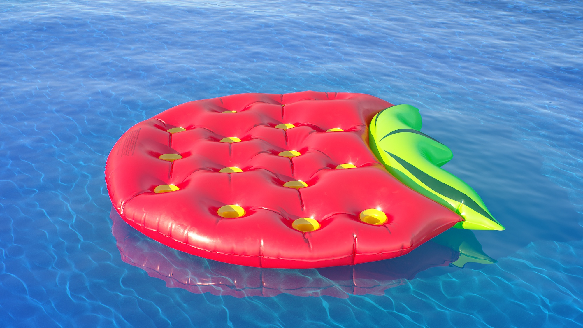 Inflatable strawberry swimming pool float 3D model - TurboSquid 1774072