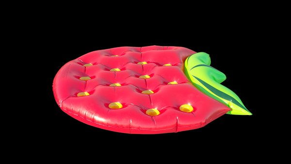 Inflatable strawberry swimming pool float 3D model - TurboSquid 1774072