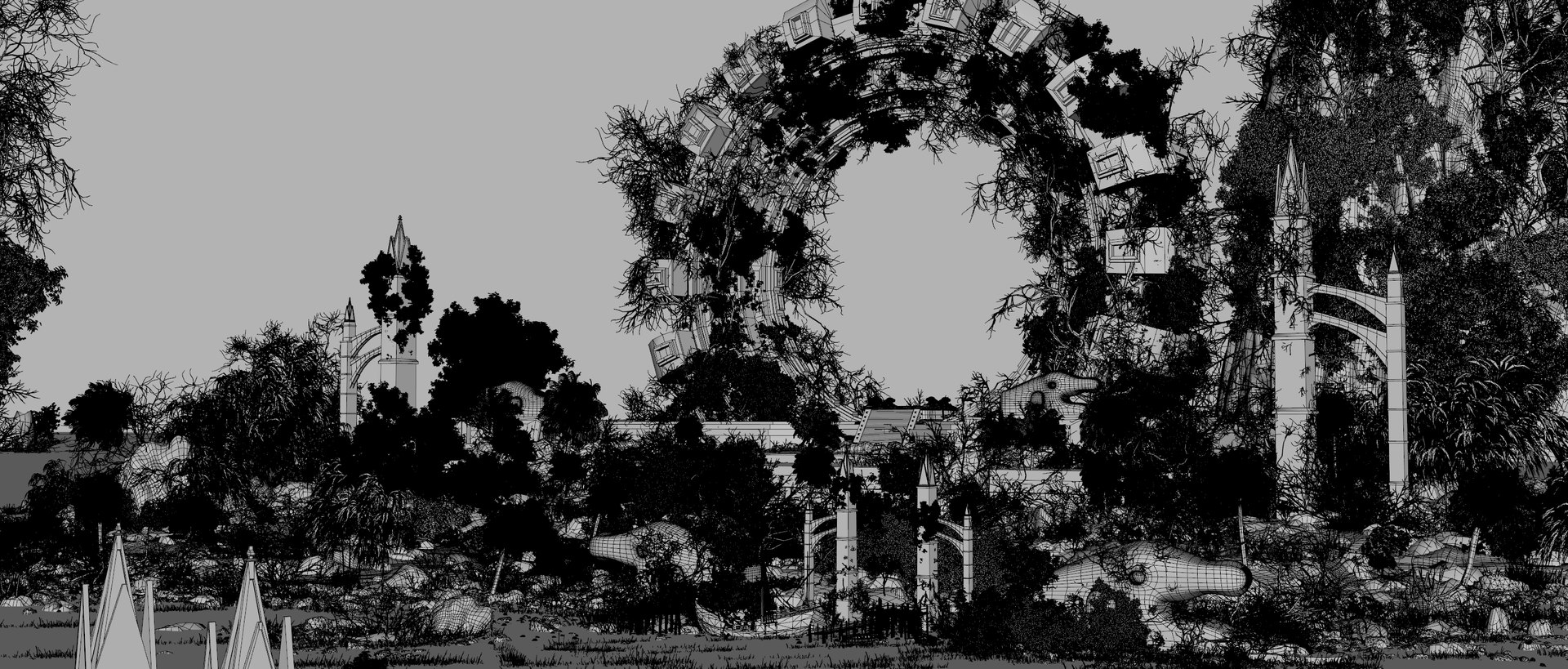 Ancient StarGate Environment 3D Model - TurboSquid 2202713