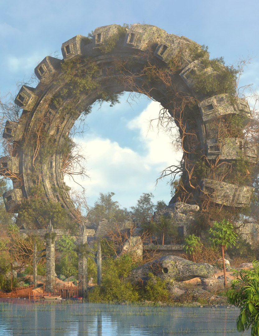 Ancient StarGate Environment 3D Model - TurboSquid 2202713
