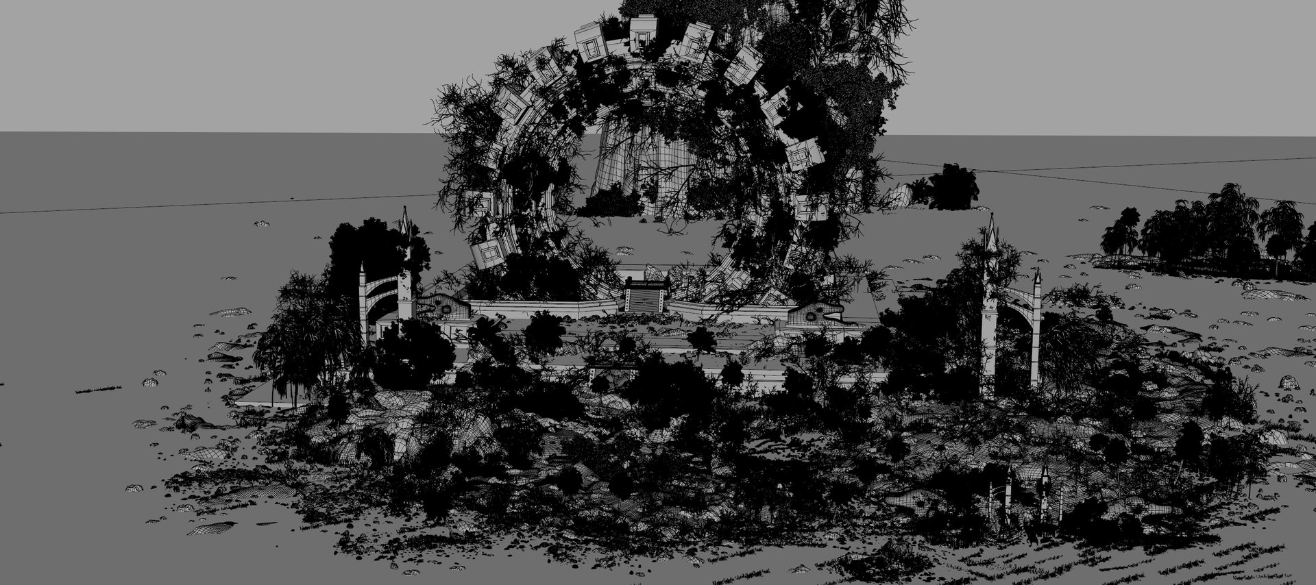 Ancient StarGate Environment 3D Model - TurboSquid 2202713