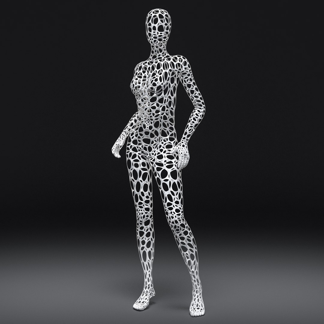 3D Model Female Wire Mannequin - TurboSquid 1173793