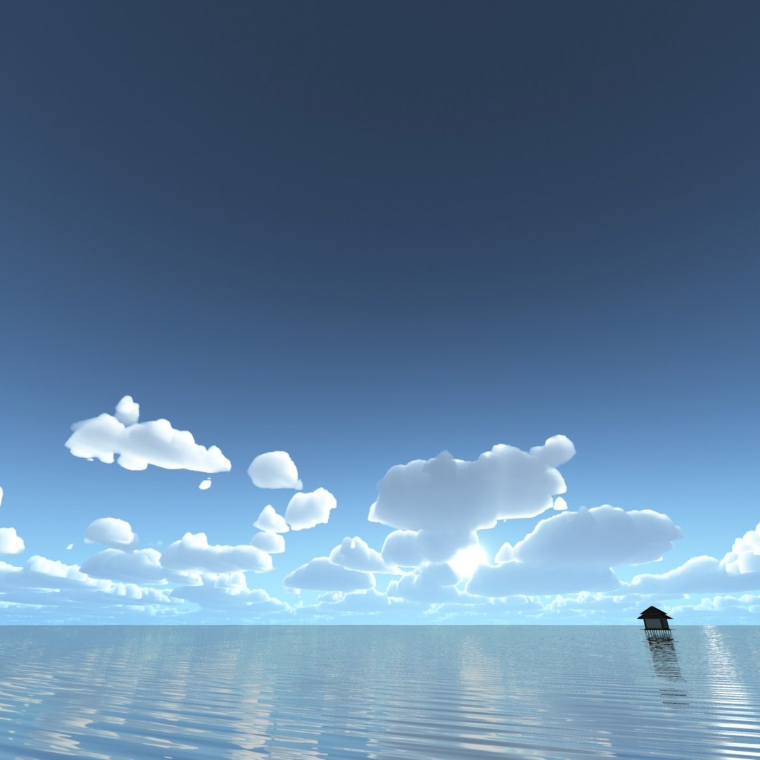 3d sky clouds