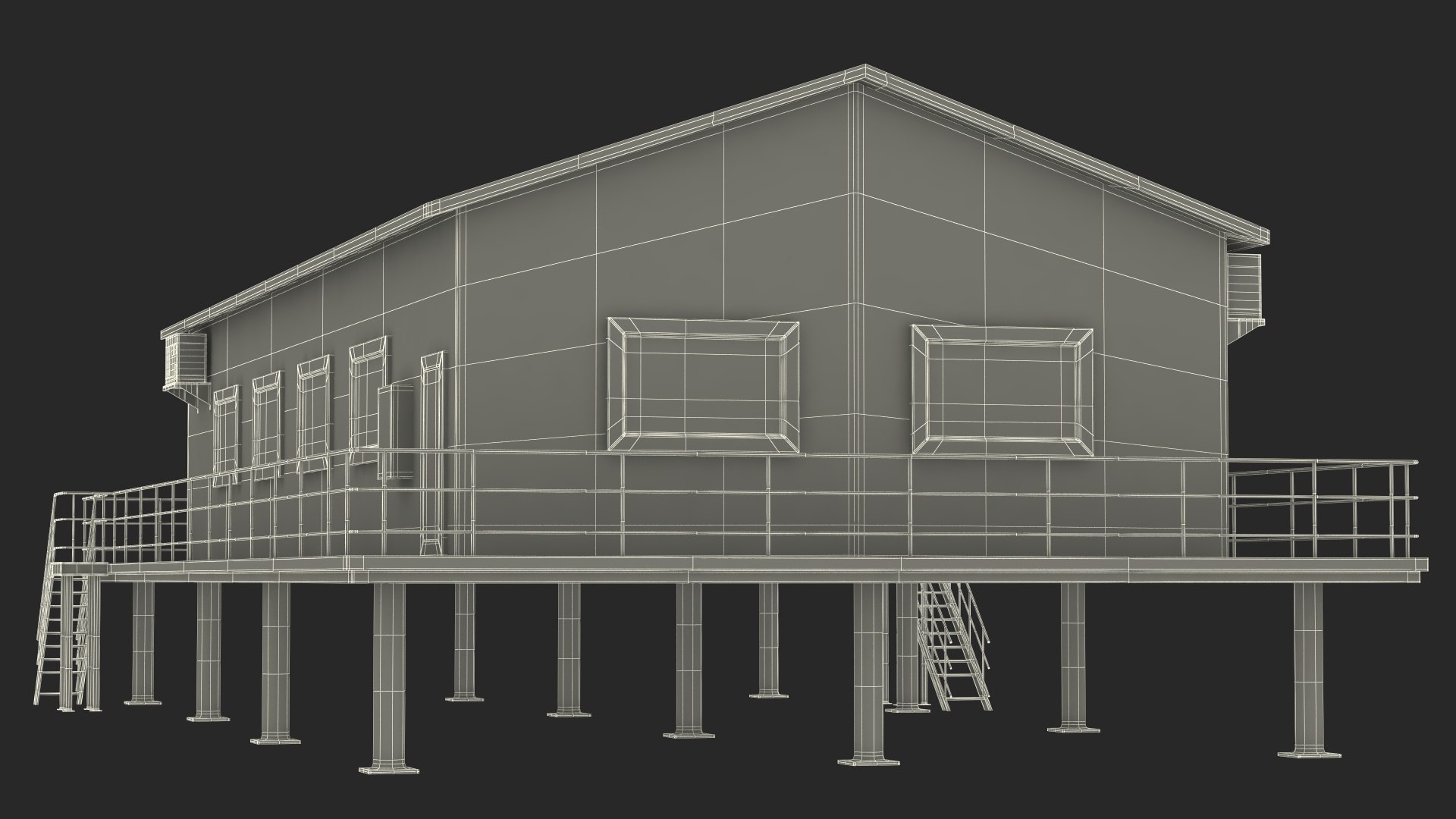 3D Model Steel Cabin - TurboSquid 2311845