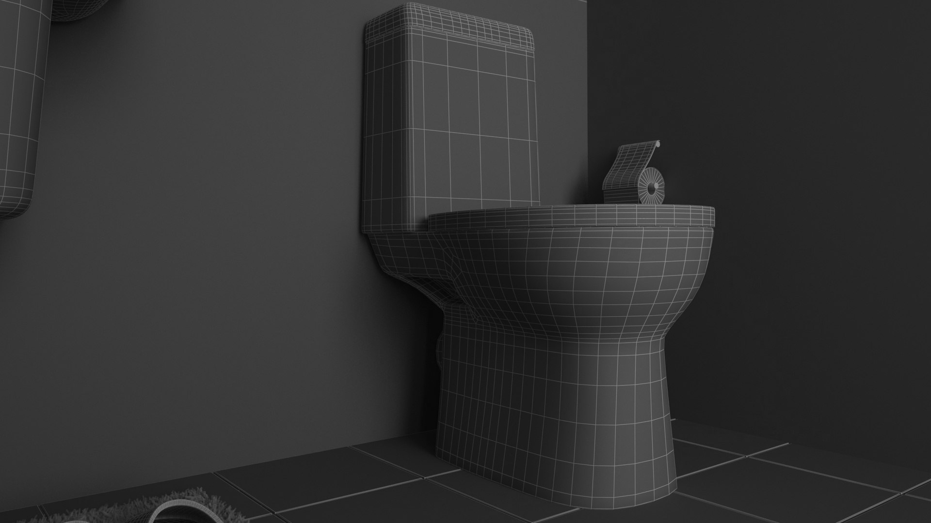 Restroom Interior Decor 3D Model - TurboSquid 1348315
