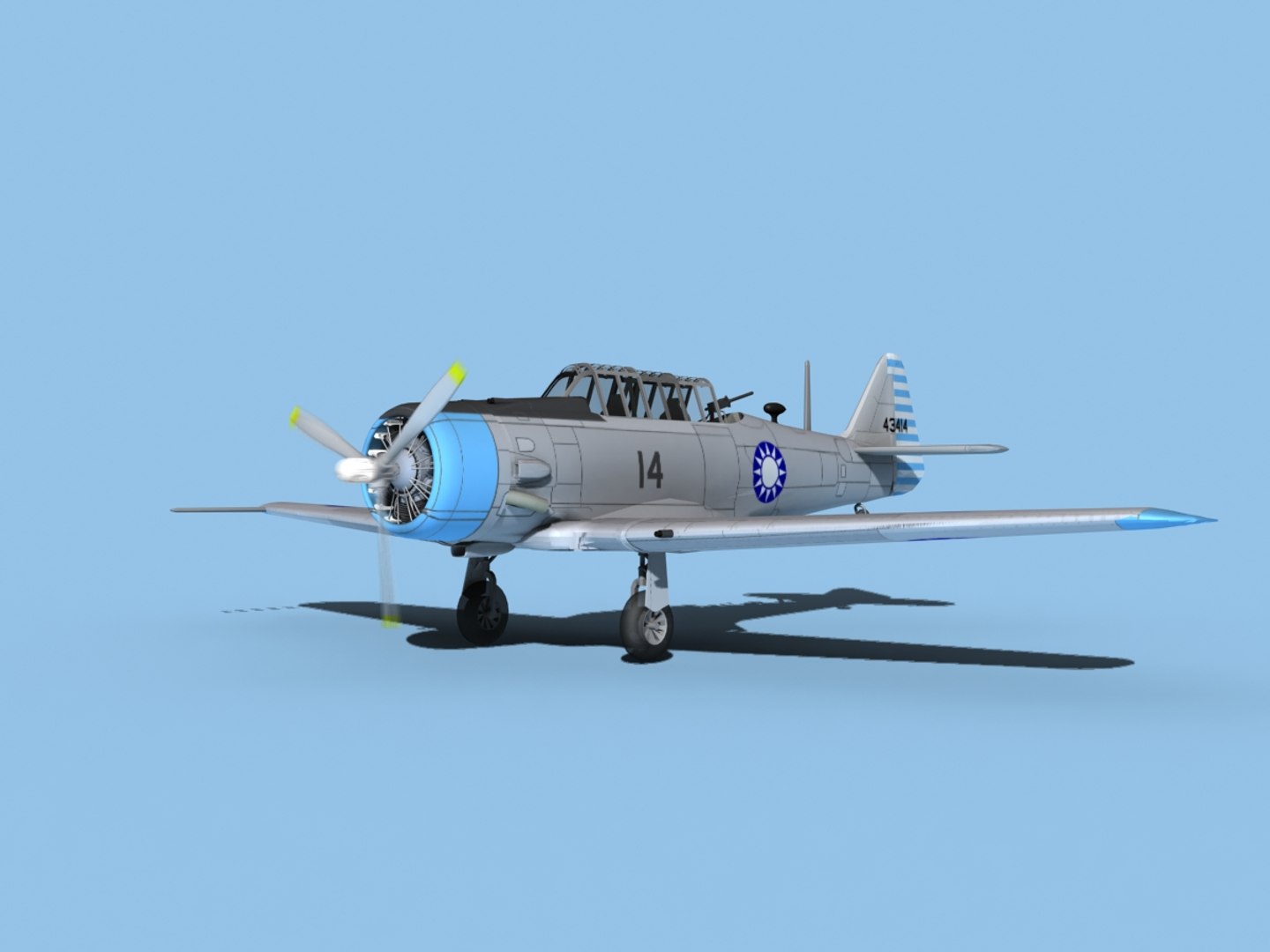 3D Model At-6 Texan North American - TurboSquid 1489339