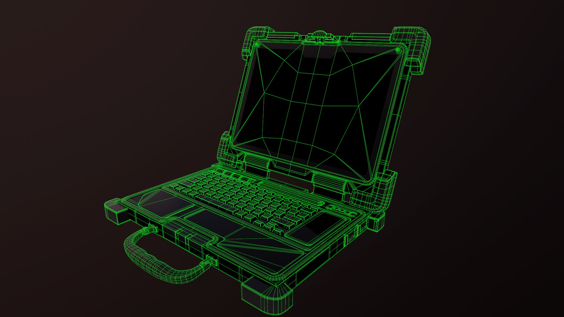 3D Model Laptop Rugged Scifi - TurboSquid 1588937