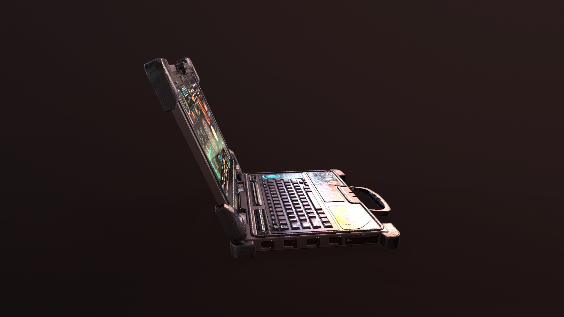 3D Model Laptop Rugged Scifi - TurboSquid 1588937