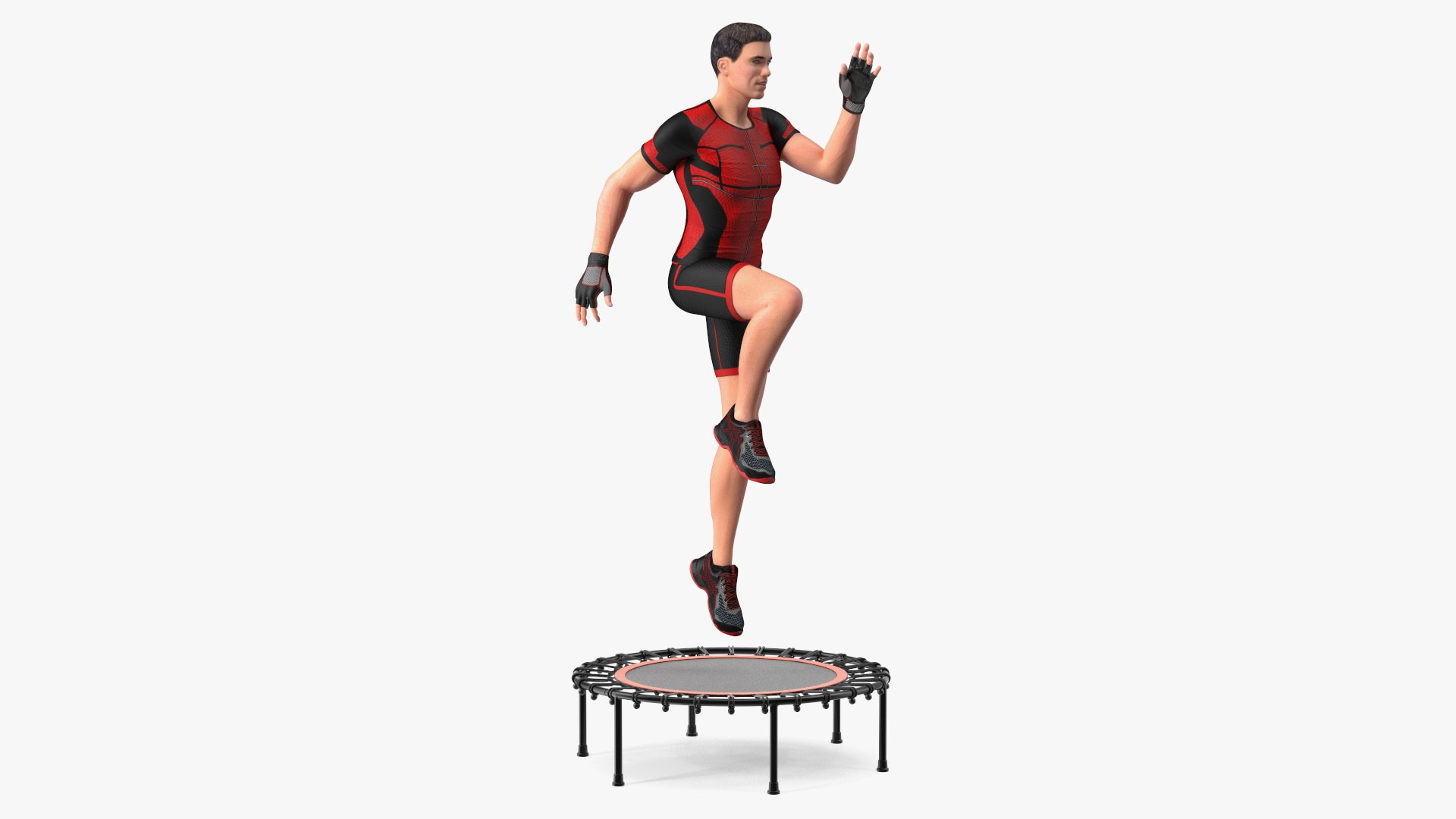 3D Fitness Trainer with Trampoline Rigged for Modo model - TurboSquid ...