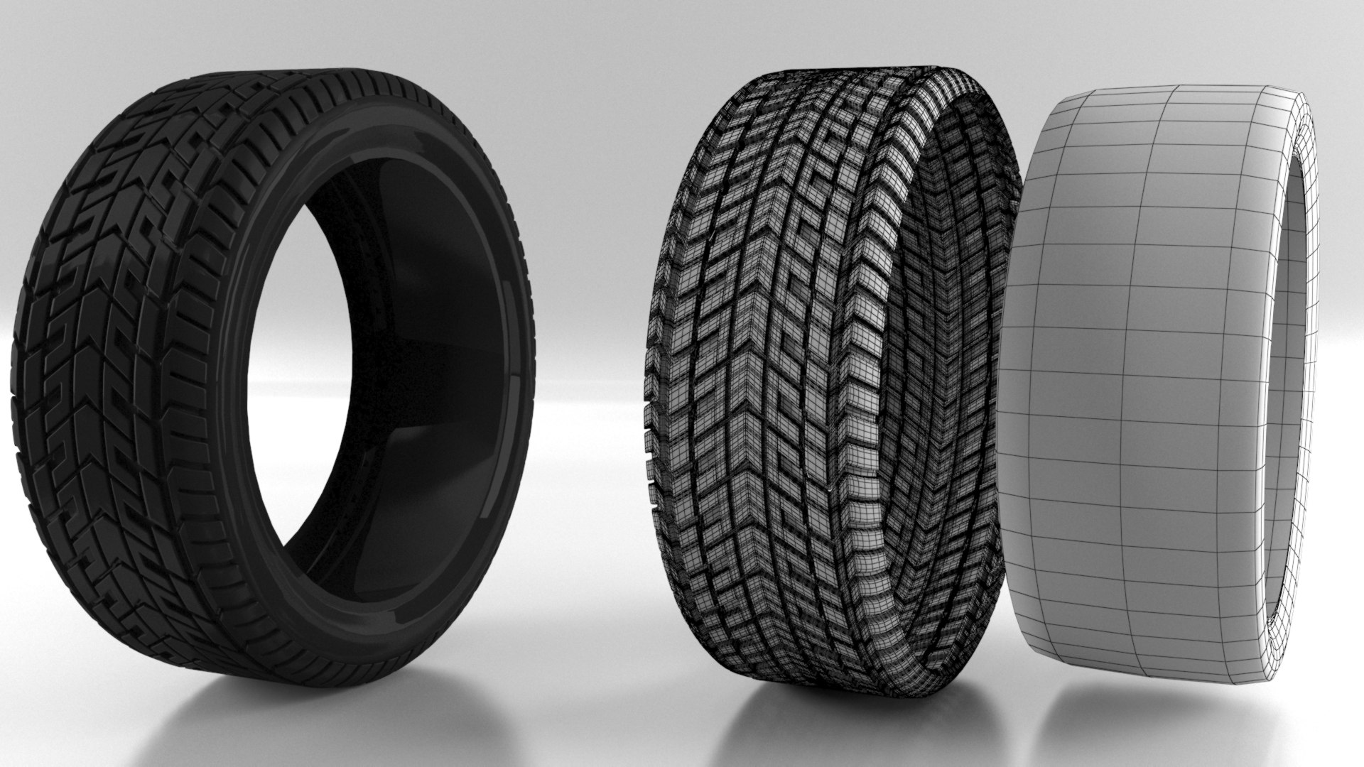 Free 3D Car Tire - TurboSquid 1239665