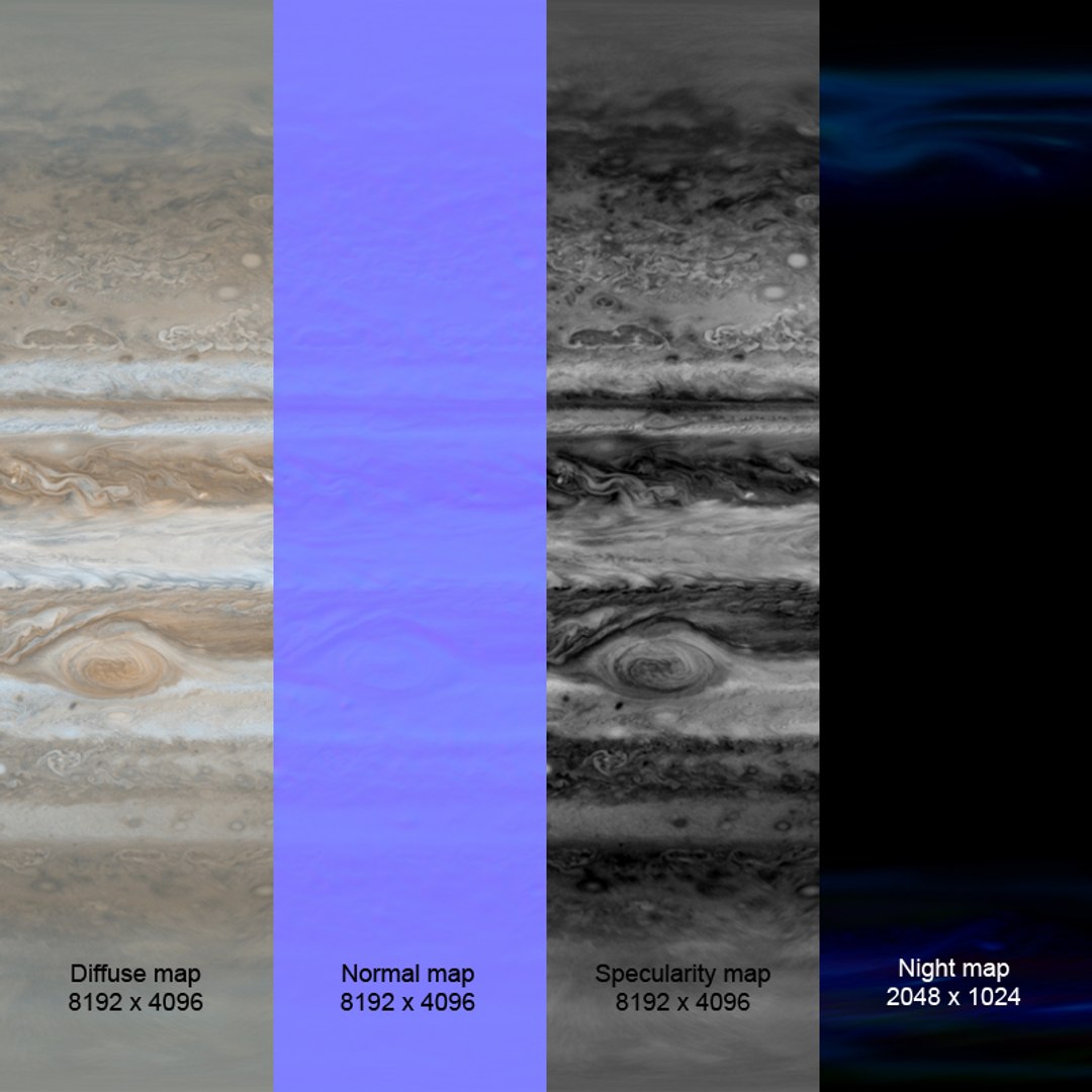 3d Photorealistic Jupiter