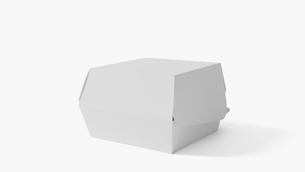 3D burger box 2 model - TurboSquid 1452037
