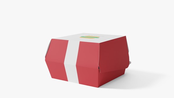 3D burger box 2 model - TurboSquid 1452037