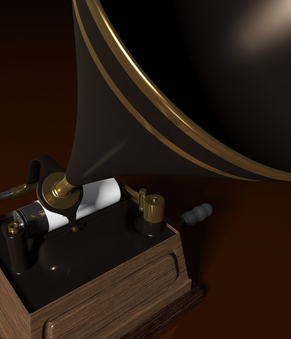 3D Vintage Phonograph Model - TurboSquid 1592393