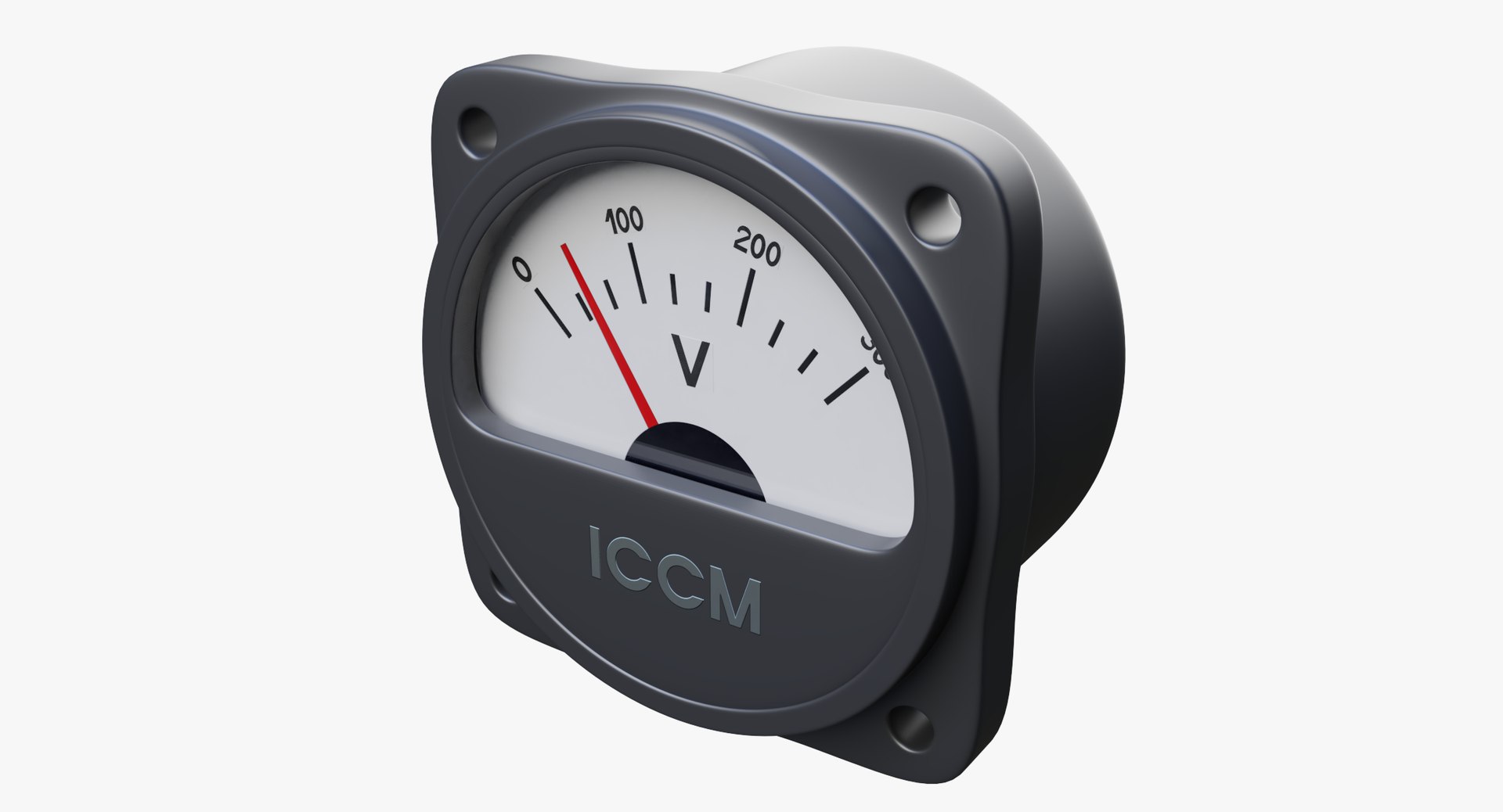 Industrial Analog Voltmeter Procedurally 3D - TurboSquid 1427298