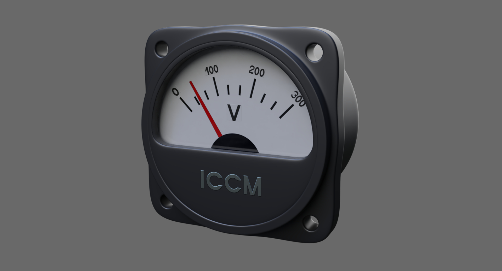 Industrial Analog Voltmeter Procedurally 3D - TurboSquid 1427298